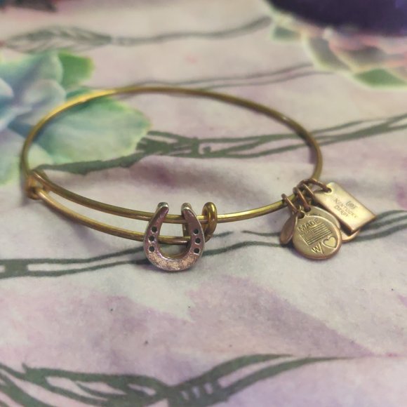 Alex and Ani | Jewelry | Horse Love W Alex And Ani Horse Shoe 1 Horse ...